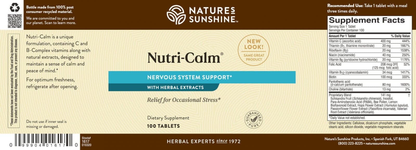 Nutri-Calm by Nature's Sunshine